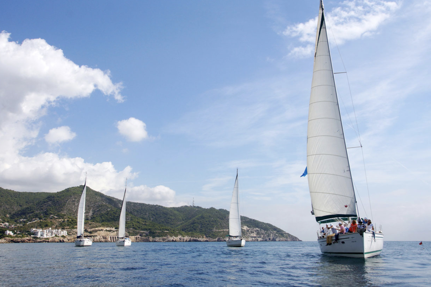 Barcos en Sitges Regatas